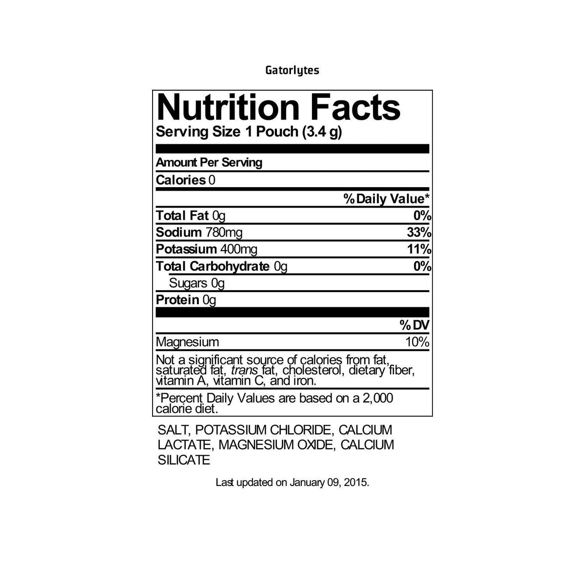 Gatorade Endurance Gatorlytes, 0.12 Ounces TEAM Pack (Pack of 100 Sach ...